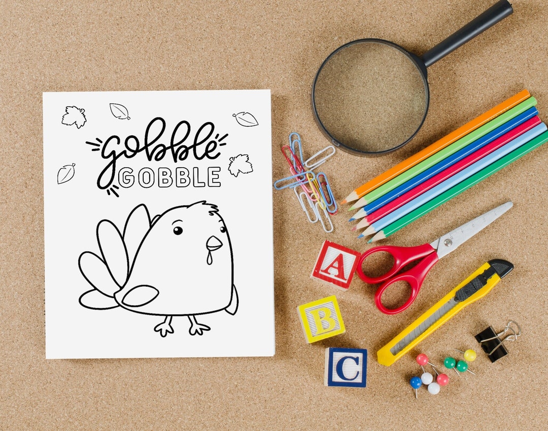 Thanksgiving Turkey Coloring Page Kindergarten Elementary Homeschool ...