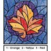 Autumn/fall Leaf Color by Number Coloring Page Maple Thanksgiving ...