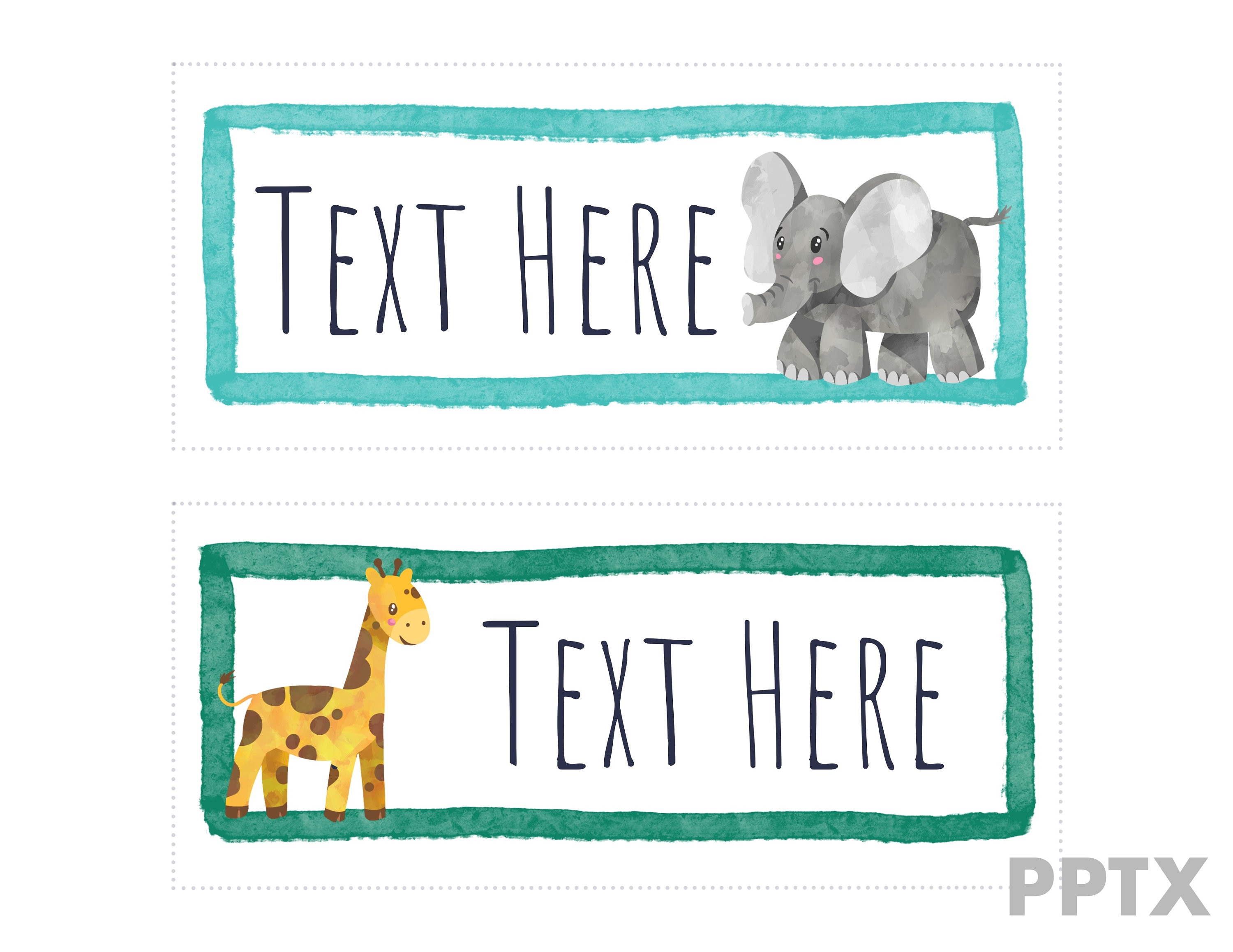 Editable Safari Animal Cubby Name Tags Label Themed Classroom ...