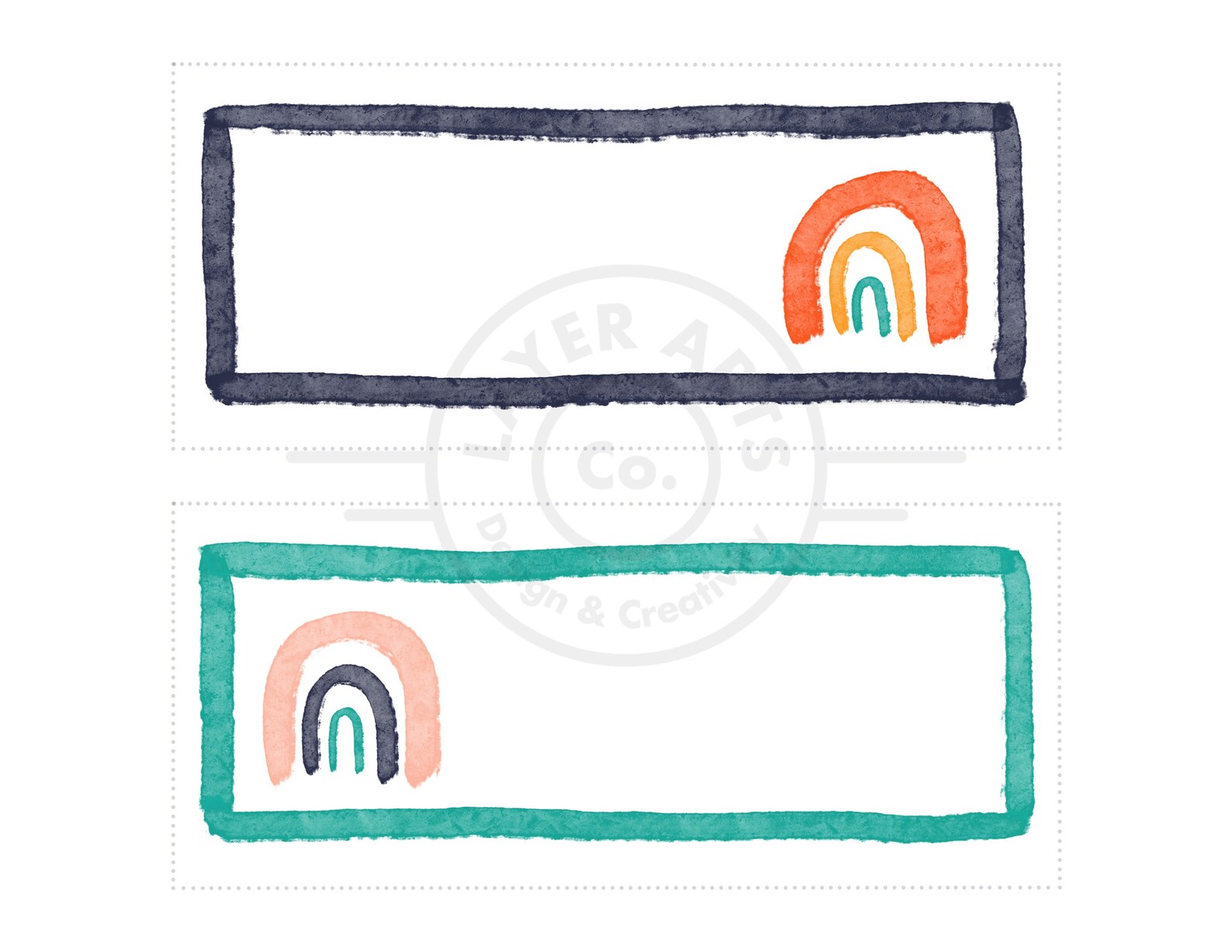 Classroom Cubby Name Tags Label Editable Rainbow Themed Printable ...