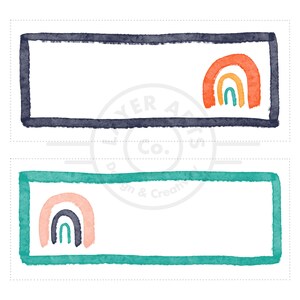 Classroom Cubby Name Tags Label Editable Rainbow Themed Printable ...