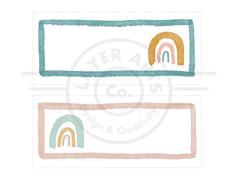 Boho Rainbow Classroom Cubby Name Tags Label Editable Themed Classroom ...