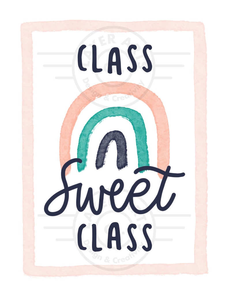 BUNDLE Poster Pack Rainbow Themed Classroom Printables - Etsy