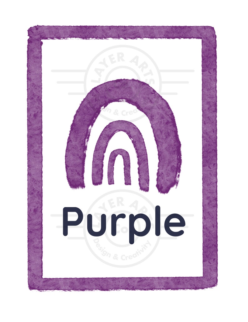 Color Posters Rainbow Classroom Theme Wall Decor Kindergarten - Etsy