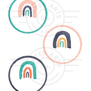 Cubby Name Tags Label Editable Boho Watercolor Rainbow Themed Classroom ...