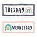 Days of the Week Rainbow Themed Classroom Printable - Etsy