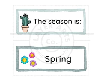 BUNDLE Calendar Months and Numbers Rainbow Themed Classroom - Etsy