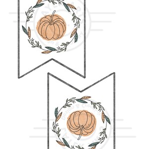 BANNER PRINTABLE - Thankful / Happy Thanksgiving, Thanksgiving Bunting ...