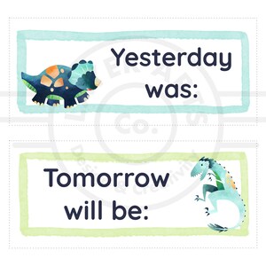 BUNDLE - Pocket Dinosaur Calendar Days of the Week, Months of the Year ...