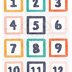 BUNDLE - Pocket Calendar Days of the Week & Numbers - Etsy