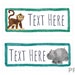 Editable Safari Animal Cubby Name Tags Label Themed Classroom ...
