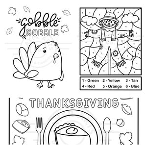 Thanksgiving Activity Sheets 10 Elementary Classroom Thanksgiving ...