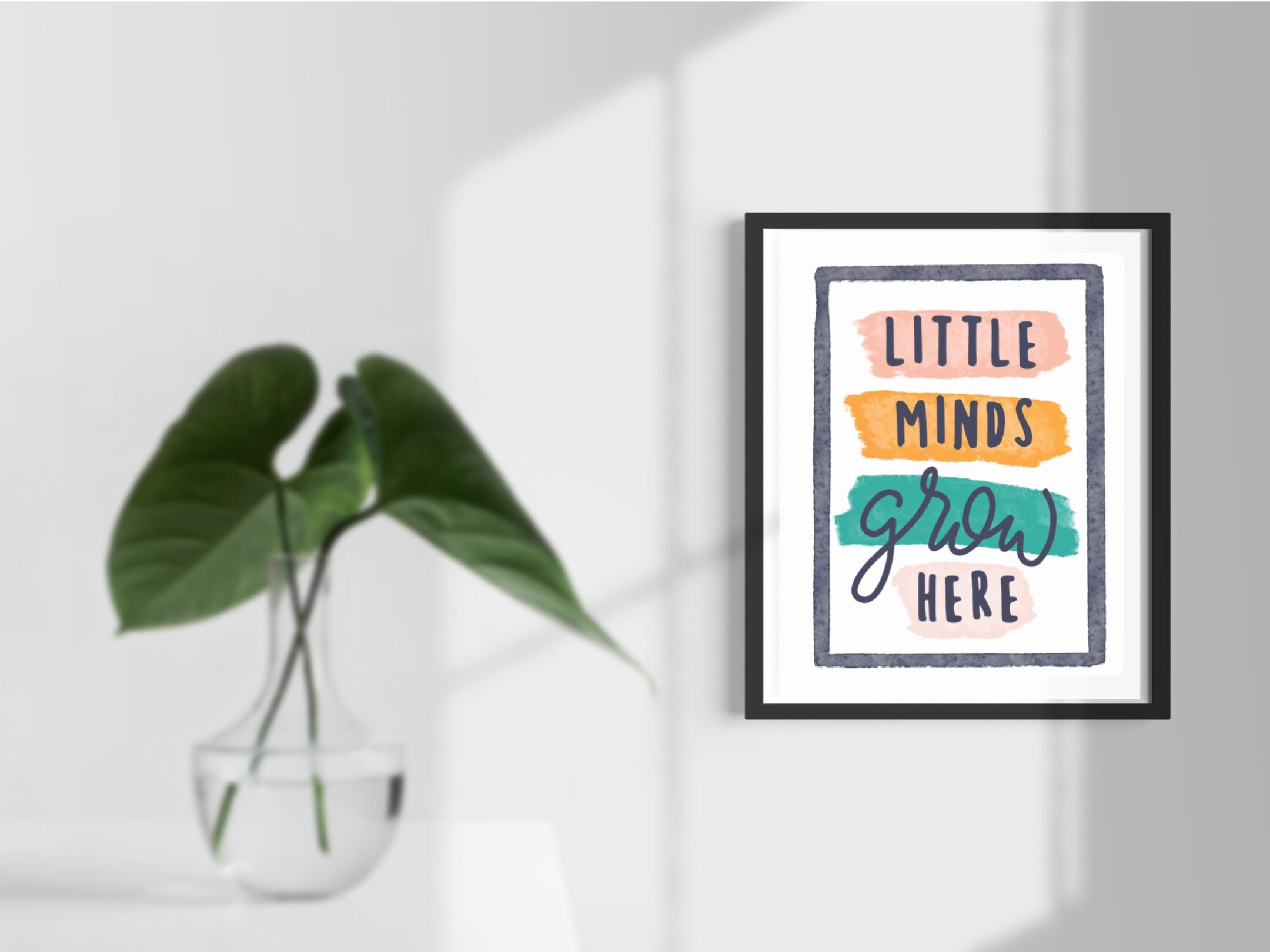 Little Minds Grow Here Printable Wall Art - Etsy