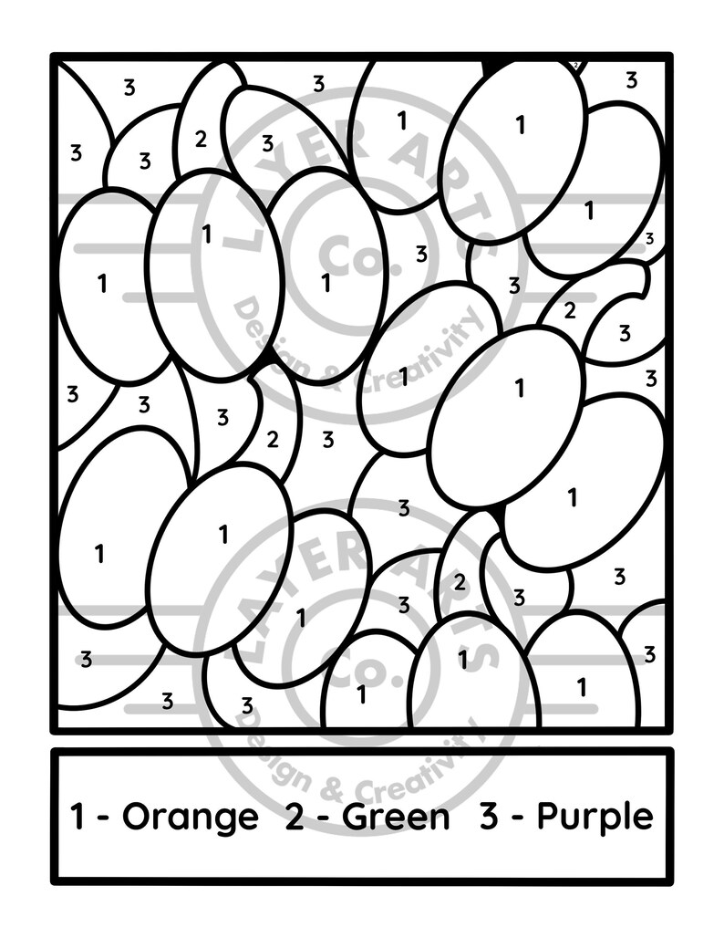 Pumpkin Color by Number Activity Sheet Fall Coloring Page Autumn ...