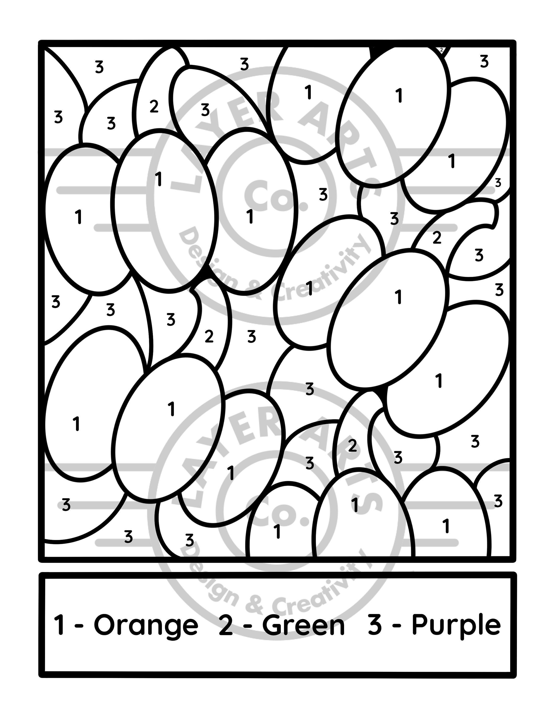 Color By Number Pumpkin Coloring Pages Halloween Coloring Pages