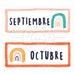 Spanish Months of the Year Rainbow Themed Classroom Printable - Los ...
