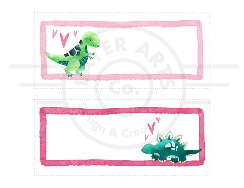 Editable Dinosaur Valentines - Dino Valentine - Dinosaur Cubby Name ...