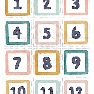 BUNDLE - Calendar Boho Rainbow Days of the Week, Months of the Year ...