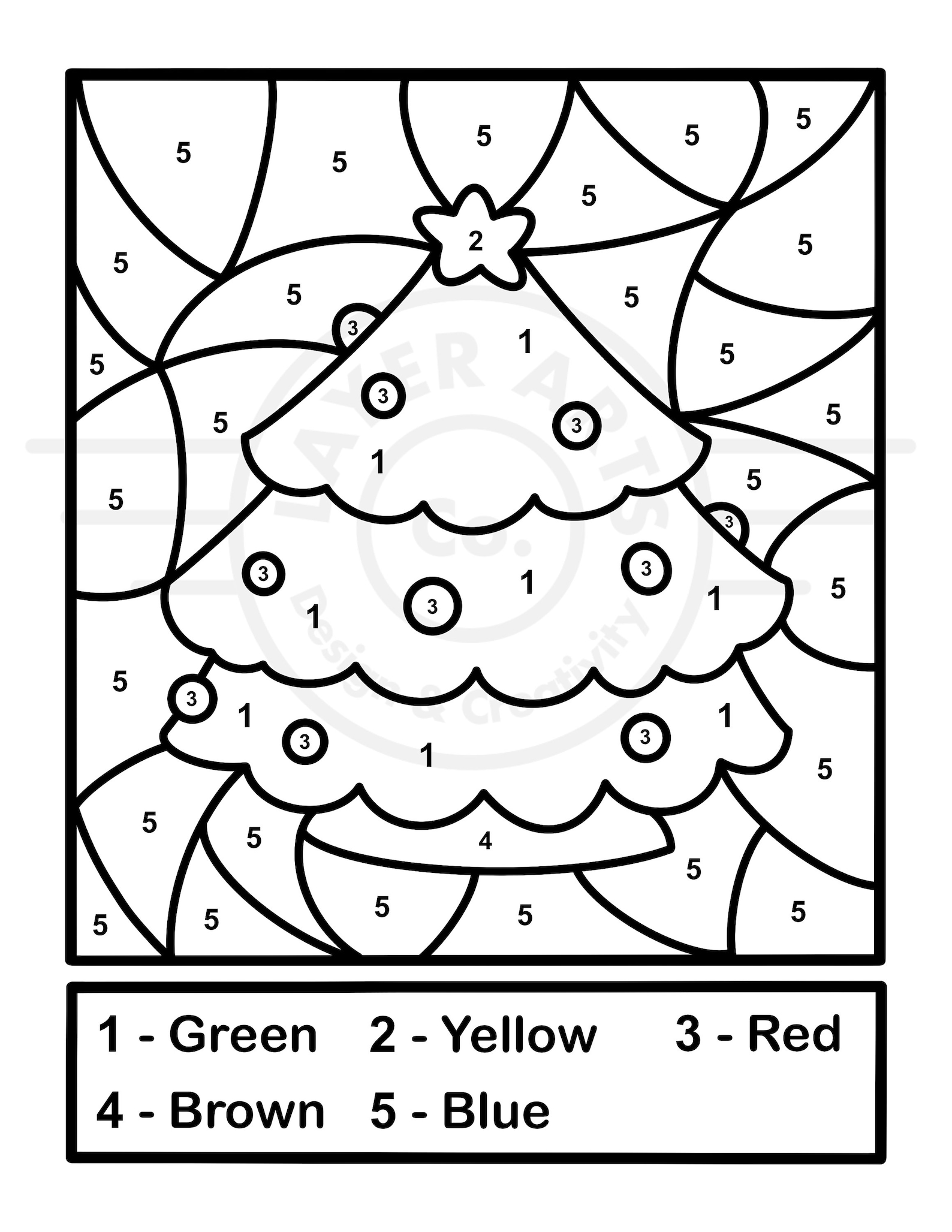 3 Christmas Color by Number Pages - Christmas Activity Pages - Elf ...