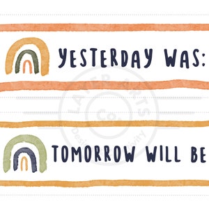 Days of the Week Neutral Themed Classroom Printable - Etsy