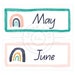 QLD Months of the Year Rainbow Themed Classroom Printable Queensland ...