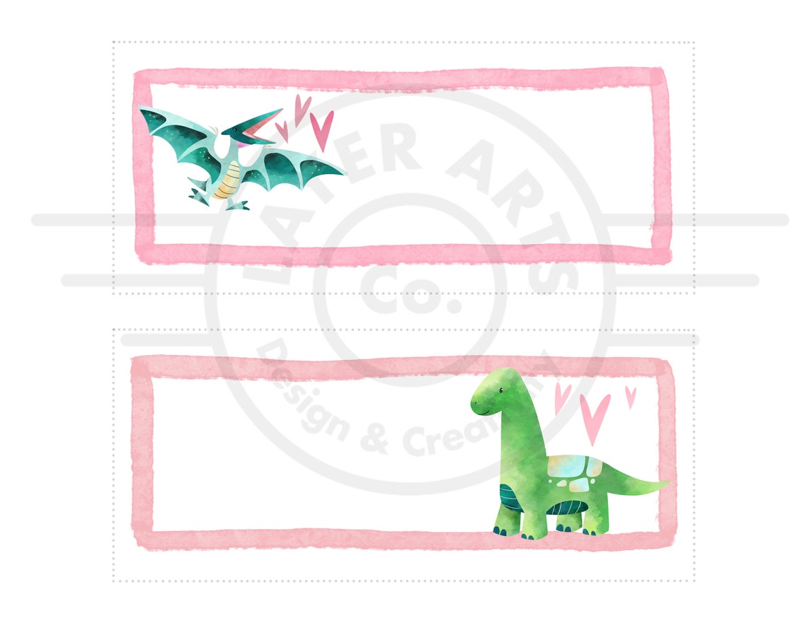 Editable Dinosaur Valentines - Dino Valentine - Dinosaur Cubby Name ...