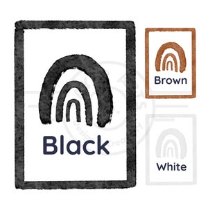 Color Posters Rainbow Classroom Theme Wall Decor Kindergarten ...