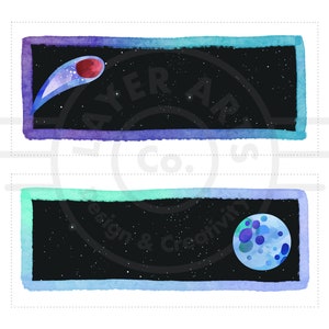Classroom Cubby Name Tags Label Editable Space Planets Themed Printable ...