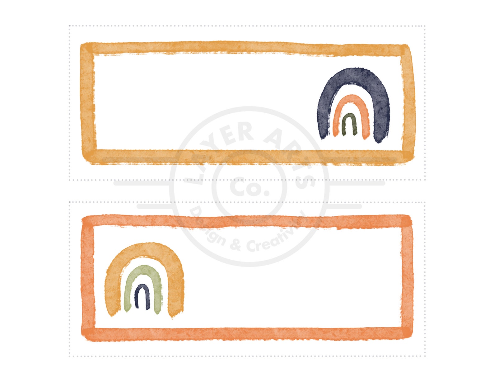Neutral Rainbow Classroom Name Tags or Cubby Labels (digital Download ...