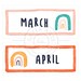 BUNDLE - Days and Months Rainbow Themed Classroom Printables - Etsy