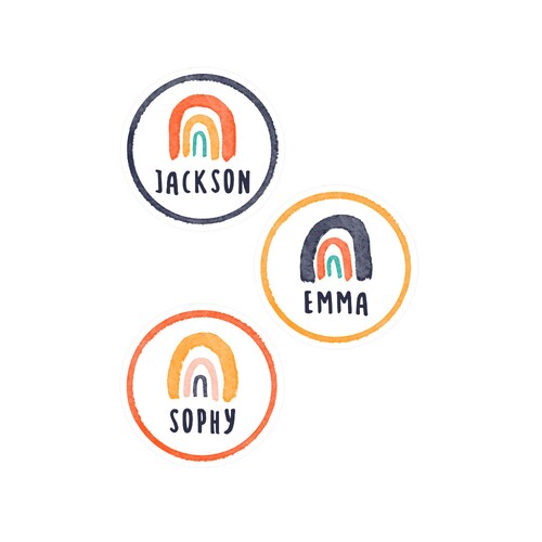 Boho Rainbow Editable Labels - Etsy