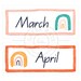 QLD Months of the Year Rainbow Themed Classroom Printable Queensland ...