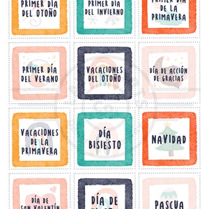 BUNDLE - Spanish Pocket Calendar Days of the Week & Numbers ...