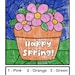 Happy Spring Color by Number Activity Page Classroom Activity Sheet ...