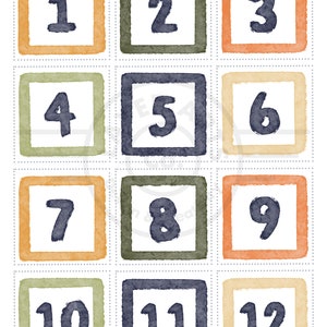 BUNDLE - Calendar Months and Numbers Neutral Themed Classroom Printable ...