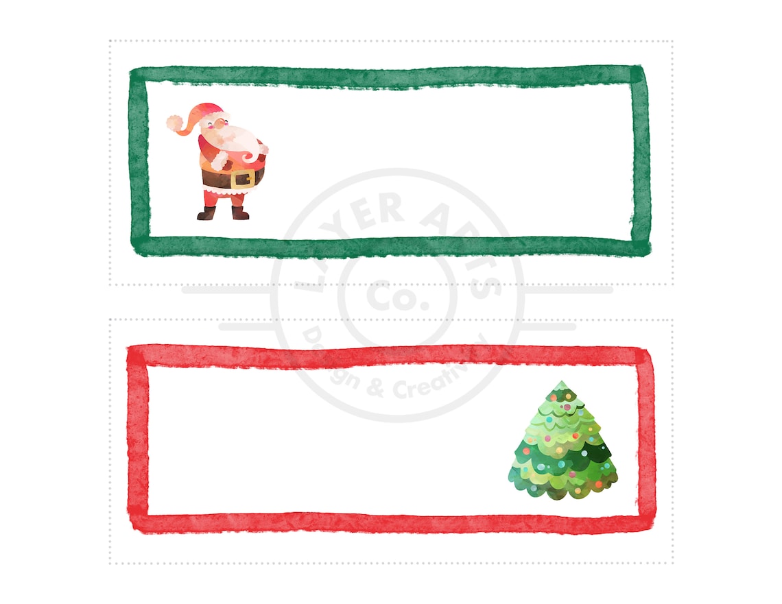 Classroom Name Tags Label Christmas Themed Classroom Printable - Etsy
