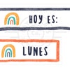 Spanish Weather Rainbow Themed Classroom Printable - El Clima De Hoy ...