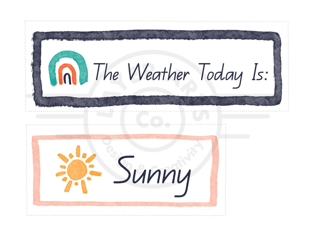 QLD Weather Rainbow Themed Printable Classroom Printable QLD Font ...