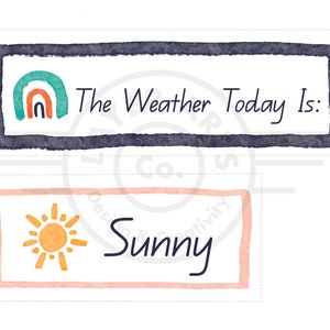 QLD Weather Rainbow Themed Printable Classroom Printable QLD Font ...