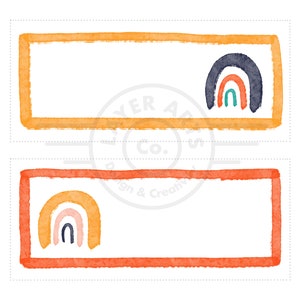 Classroom Cubby Name Tags Label Editable Rainbow Themed Printable ...