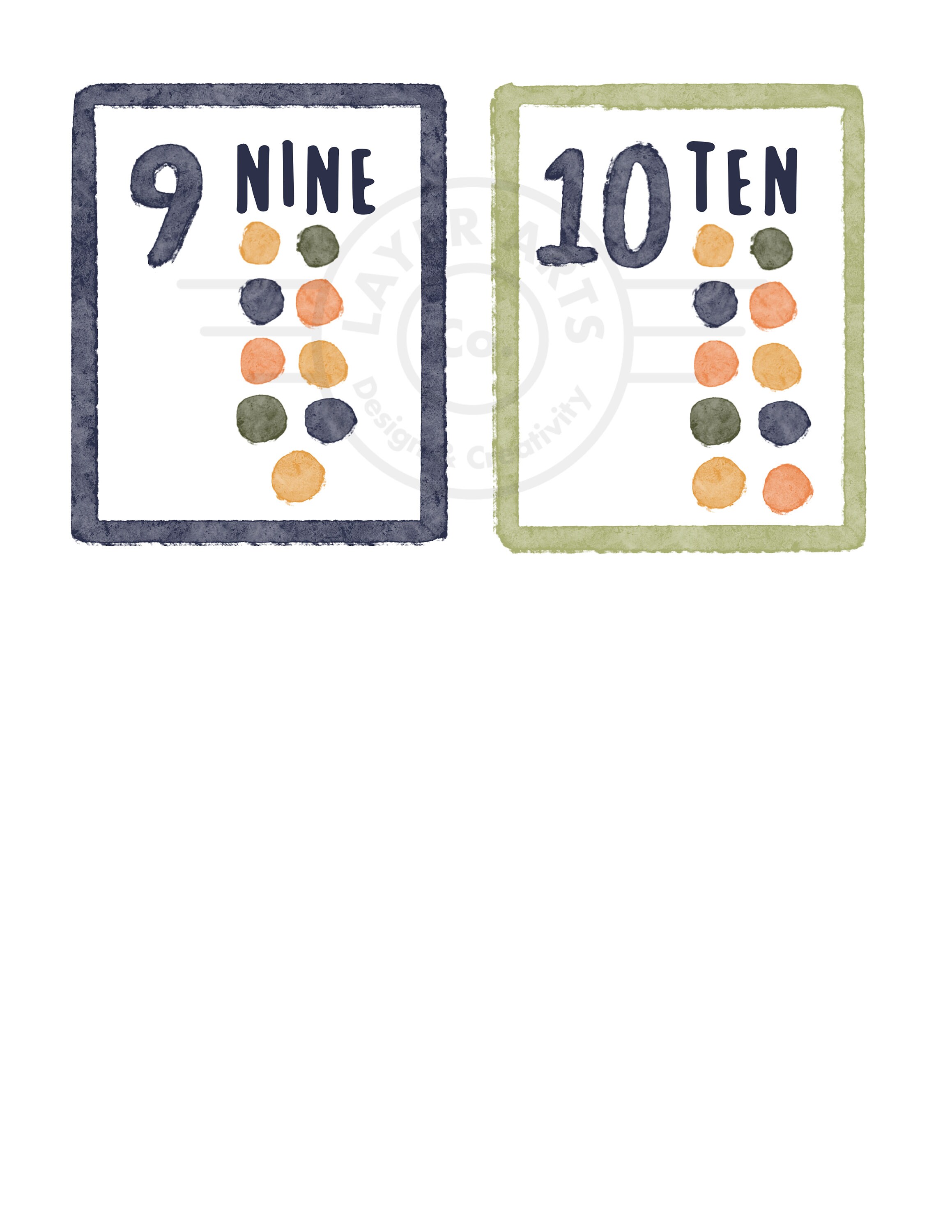 Number Flashcards Neutral Themed Classroom Printable - Etsy