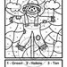 Scarecrow Color by Number Activity Page Autumn Activity Sheet Fall ...