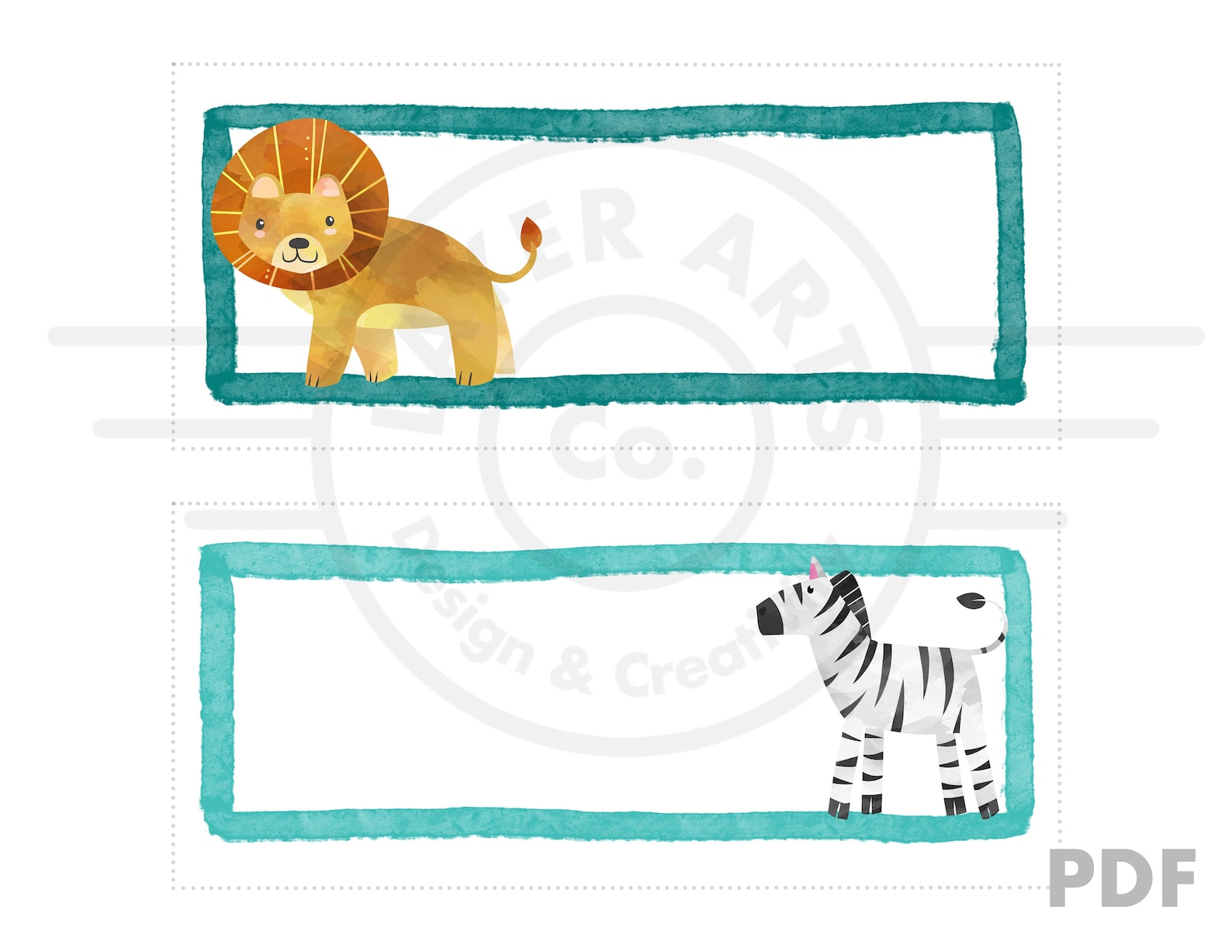 Editable Safari Animal Cubby Name Tags Label Themed Classroom ...