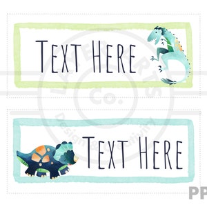 Editable Dinosaur Cubby Name Tags Label Dino Themed Classroom ...
