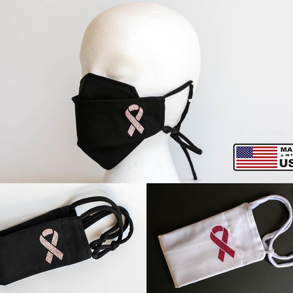 Breast Cancer Mask - Etsy