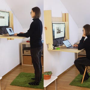 Adjustable floating desk store