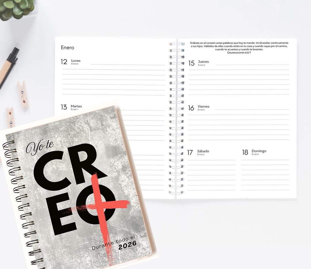 Minimalist Christian Weekly Planner 2026 + Christian Cover Design ...