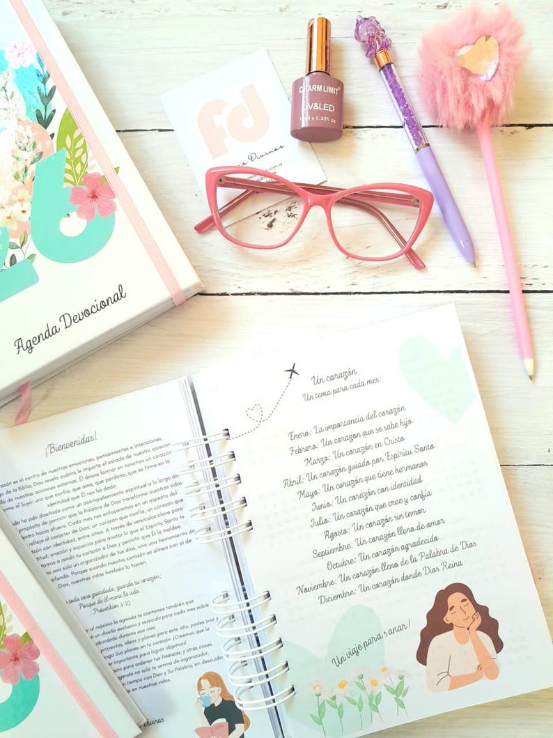 Agenda Cristiana imprimible 2026 + Devocional Diario "Cuidar el corazón" - Archivo digital- Pdf ...