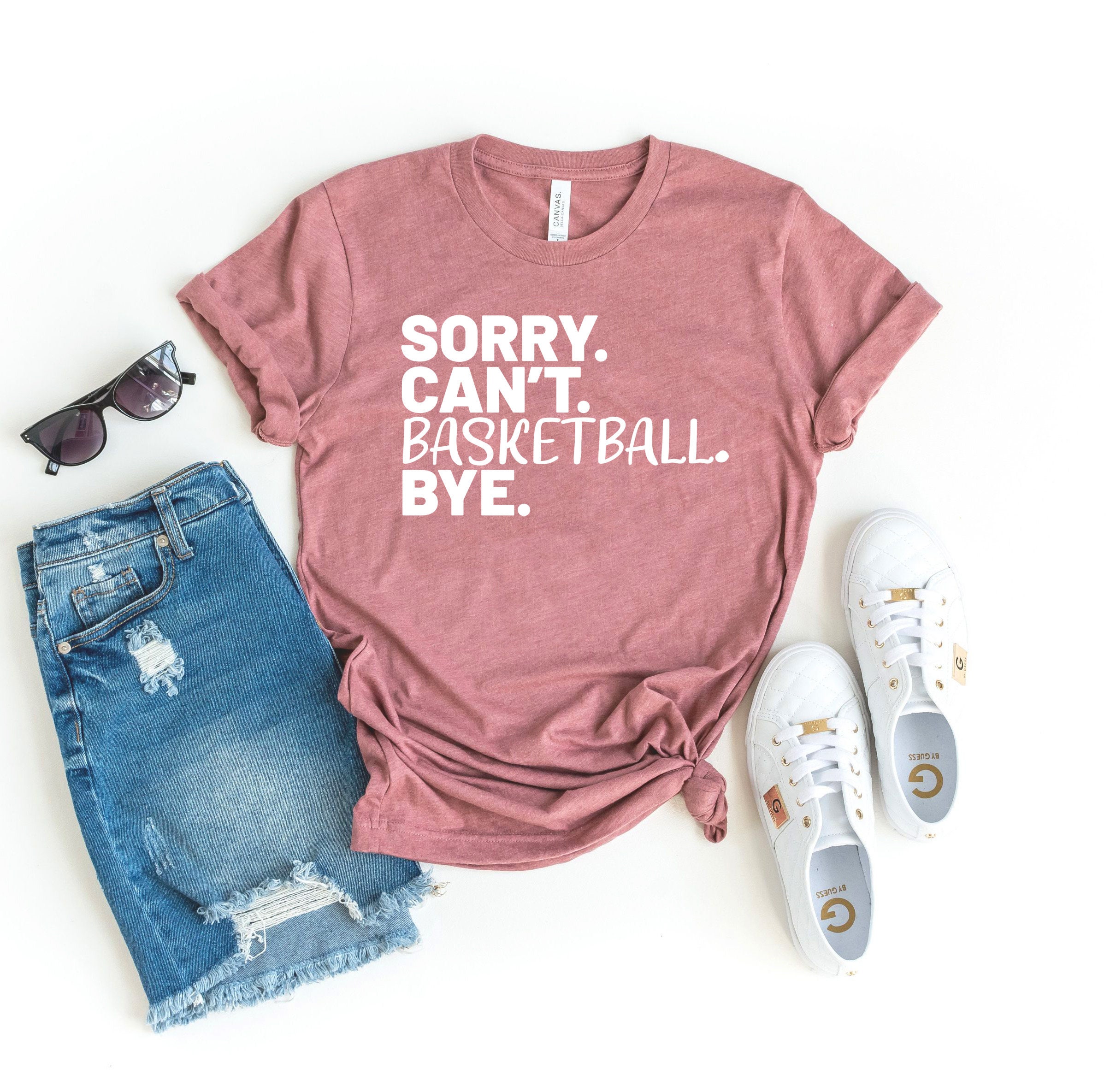Sorry Can't Basketball Bye Shirt Funny Sports T-Shirt | Etsy