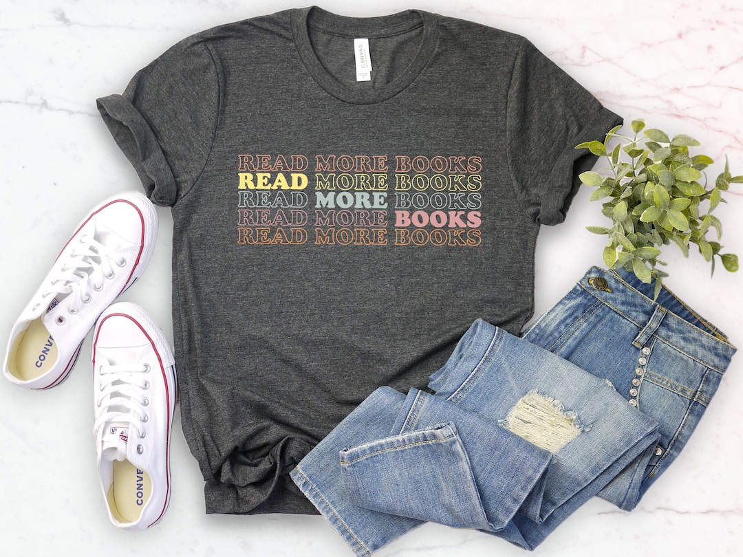 Librarian, Book Lover Gift, Read More Books Shirt, Librarian Gift ...